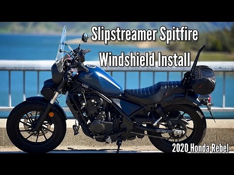Slipstreamer Motorcycle Windshield Install for Honda Rebel