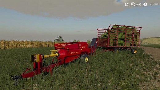 New Holland 378 small square baler v 1.0 - FS19 mod - FS19.net
