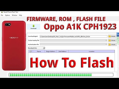 Oppo A1K CPH1923 Full Flash Scatter Rom By Free Tool - How To Flash Hang On Logo Dead Boot Repair )