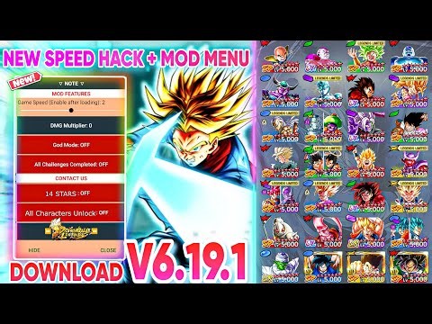 (NEW!) Dragon Ball Legends V6.19.1 Speed Mod Menu Apk / Unlock 14 Stars / All Ultra Characters Mod