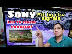 How to fix Sony Led tv color problem.