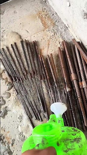 Use Chemical Agent To Remove Dust From The Surface Of Rebars !