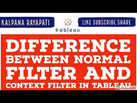 Difference between Normal Filter and Context Filter in Tableau