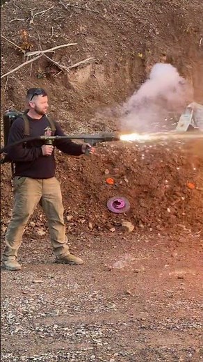 M2 Flamethrower with original match firing at the range