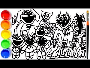 How to draw Poppy Playtime Chapter 3 | Drawing Poppy Playtime Monsters and Bosses | Smiling Critters