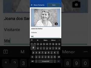 MDPRO APP Video de cadastramento de visitantes