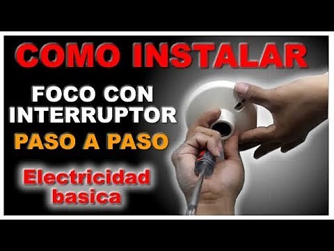 How to CONNECT a LIGHT and its SWITCH (100% PRACTICAL) "STEP BY STEP"