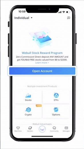 How to open a WeBull account