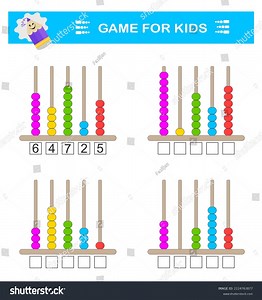 Math Activity Kids Developing Numeracy Skills Stock Vector (Royalty Free) 2124763877 | Shutterstock