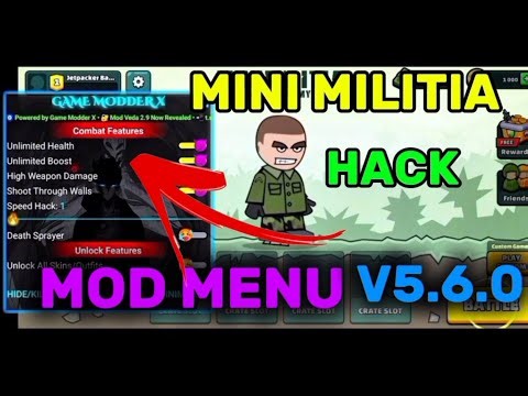 Mini Militia New Mod Menu Version 5.6.0 | Download MediaFire Link ( 2025 ) 😈😈