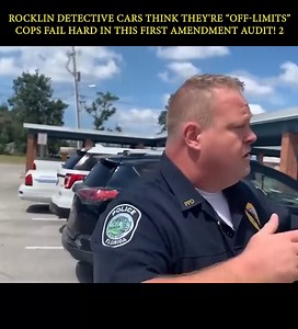 19K views · 343 reactions | Rocklin Detective Cars Think They re “Off Limits” Cops FAIL Hard in This First Amendment Audit! 2 | Cop Cam 24/7 | Facebook