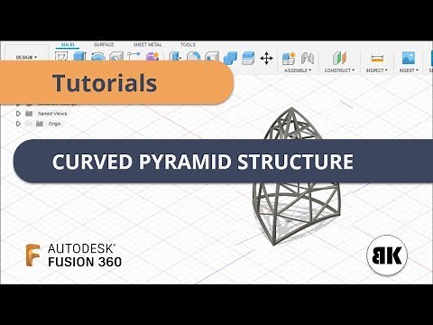 Fusion 360: Curved Pyramid Structure