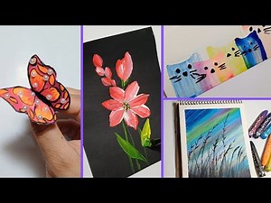 10 Creative Art Ideas for beginners || Easy Art Tips And Hacks #Art #Drawing