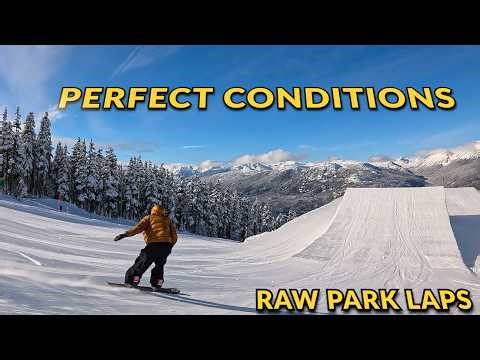 A Perfect Day At Whistler-BlackComb And I Have The Park To Myself! (RAW JUMPING)