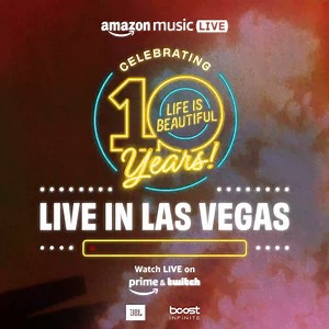 15 reactions · 11 shares | Shh, the show’s starting  Tune in NOW to the Official Life is Beautiful 2023 Livestream presented by Amazon Music Live on Prime Video and the Amazon Music Twitch channel at lfe.is/live! | Life is Beautiful Festival | Facebook