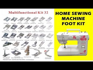 32 Multi Functional Pressure Foot Kit For Usha / Brother / Singer Home Sewing Machine #sewing