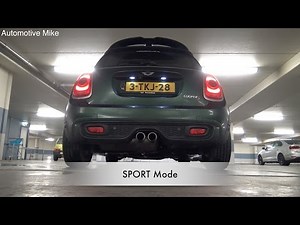 Stock MINI Cooper S F56 REVS - MID & SPORT Mode sound comparison