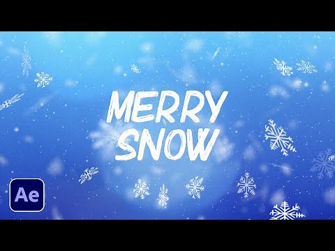 Create Advanced Snow Effects in After Effects 2023 | Tutorial