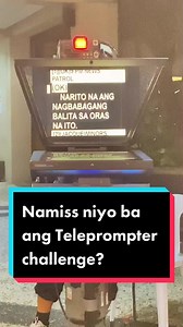 #teleprompterchallenge via #ABSCBN News Advisory. #faceshield