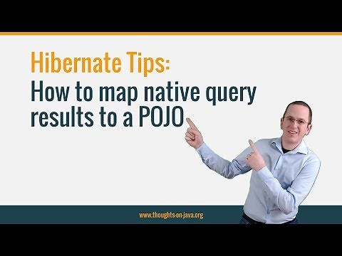 Hibernate Tip: How to map native query results to a POJO