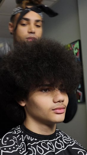 Afro transformation #halloffamebarbershop #olean #716barber #fyp #foryou #foryoupage #haircuttransformation #afro #afrocut #modernhaircut #eyebrowslits