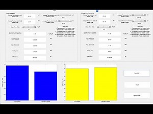 Heat Transfer in Heat Exchanger - Matlab Application