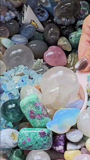 New Crystal Mix 🌊 FULL VIDEO in channel. #asmr #crystals #crystalshop