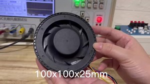 Quiet 4 Inch 100mm Brushless DC 12V/24V Ventilation Duct Fan Plastic 100x100x25mm Centrifugal Heating/Cooling Booster Farms