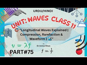 🎯 "Longitudinal Waves Explained | Compression, Rarefaction & Waveform | Class 11 Physics 🌊"
