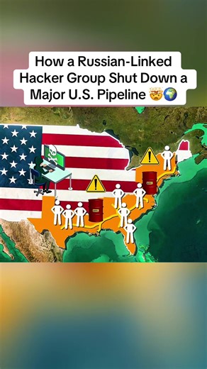How a Russian-Linked Hacker Group Shut Down a Major U.S. Pipeline 🤯🌍 #usa🇺🇸 #russia #geography