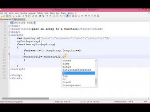 14. How to pass an Array to function in JavaScript