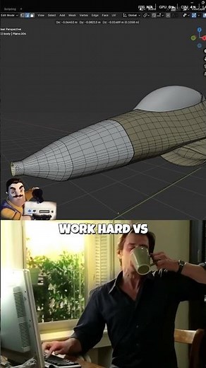 Noob vs Pro - Edge slide extrusion in blender3D