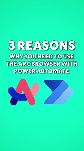 If you are a mac user who builds Microsoft Power Automate flows—here are 3 reasons you need to download Arc browser. 1️⃣ Split View Being able to open up a recent flow run for reference in a split view is super helpful. Especially when I need to reference the outputs to use in an expression. 2️⃣ Customize the Look With Arc boosts, you can customize the look at feel of any website such as the colours, fonts (don’t use this font) font size and case. You can even zap parts of the UI that you don’t