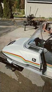 1981 John Deere Trail Fire 340 Snowmobile finished after sitting 8yrs. #snowmobile #johndeere