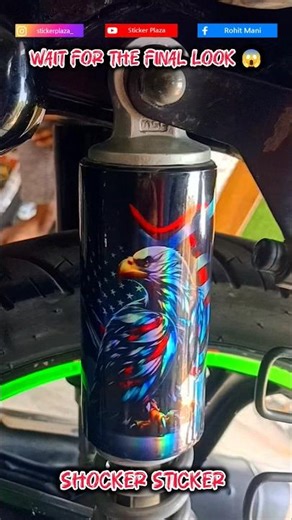 Splendor Shocker Modification 🦅 Final Look is Crazy! 😱 #shorts#stickerplaza #shortvideo