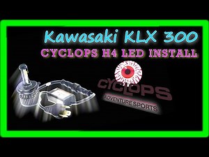 How to install LED headlight on Kawasaki KLX300 dual sport or Super Moto