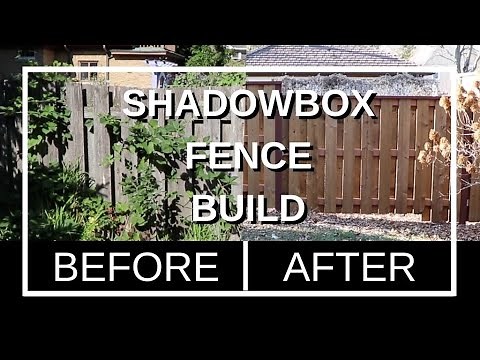 How to Build a Modern Shadowbox Fence