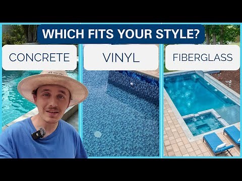 Which pool type is best? Concrete vs Vinyl vs Fiberglass!