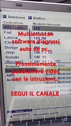 MultiEcuScan Diagnosi auto