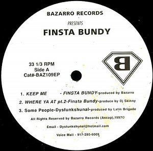Finsta Bundy / Dysfunkshunal Familee - Bazarro Records Presents Finsta Bundy / Dysfunkshunal Familee