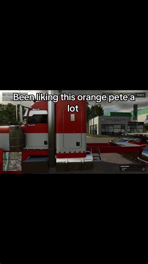 Stunning Orange Peterbilt in Farming Simulator 25