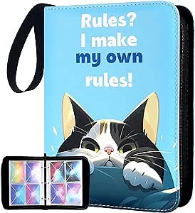 Trading Card Binder 4-Pocket (Cat Rules)