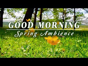 🌿🌞GOOD MORNING SPRING🌼Nature Therapy to Start Your Day with Positive Energy🌿Fresh Healing Meditation