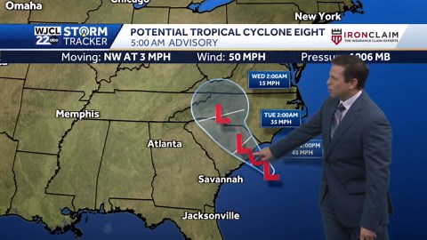 Tracking development off the southeast coast