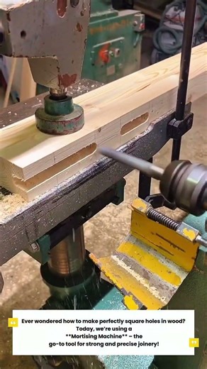 "How to Drill Square Holes in Wood | Mortising Machine Guide | Woodworking Basics"