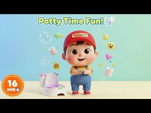 16 Minutes Non-Stop Kids Songs & Rhymes | Potty Time, ABC, Animals & Fun | TinTon TV