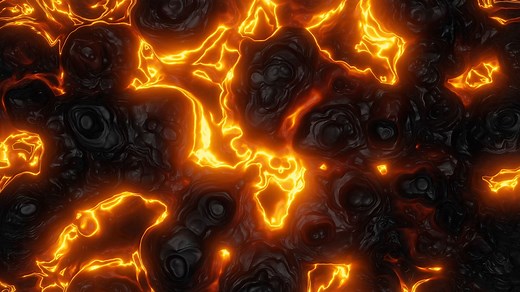 Loop, Lava, Volcano. Free Stock Video