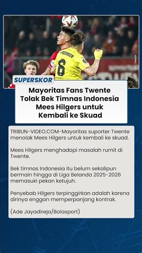 KABAR BURUK!! Mayoritas Fans Twente Tolak Mees Hilgers Kembali ke Skuad