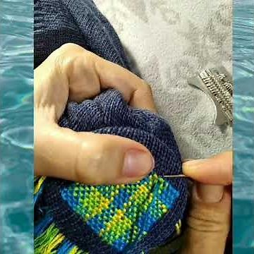 How to finish darning with small loom