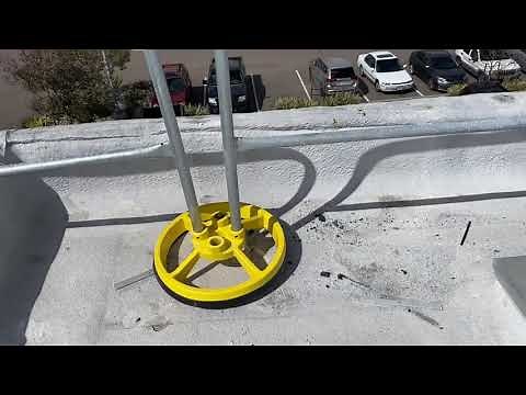 BEST Roof Guardrail System: 360 Mobile Safety Rail by EDGE Fall Protection